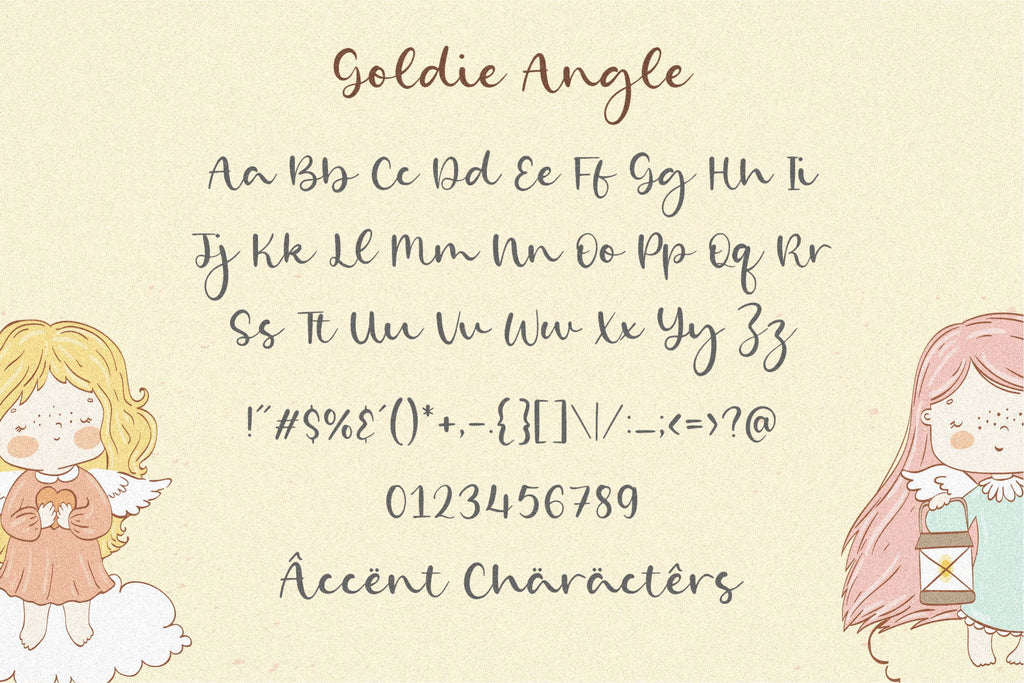 Goldie Angle Modern Handdrawn Font - So Fontsy
