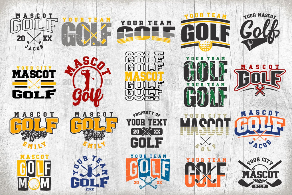 Golf svg Bundle - Golf Team - Golf Template Bundle 1 - svg - eps - dxf ...