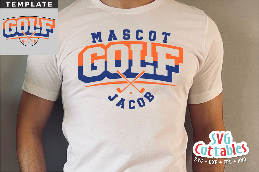 Golf svg Cut File - Golf Team - Golf Template 0015 - svg - eps - dxf ...