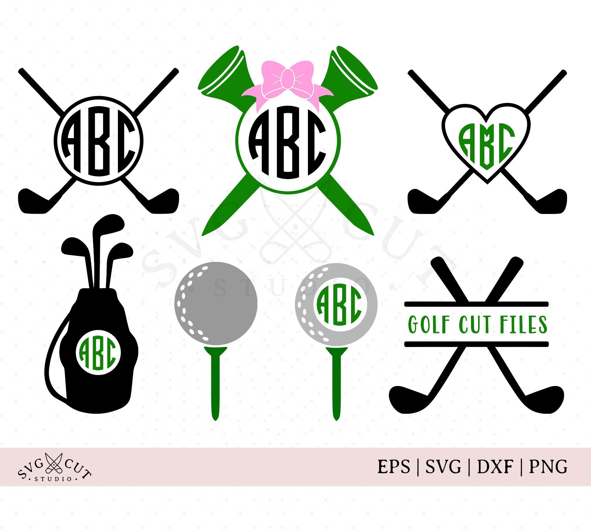 Golf SVG Cut Files - So Fontsy
