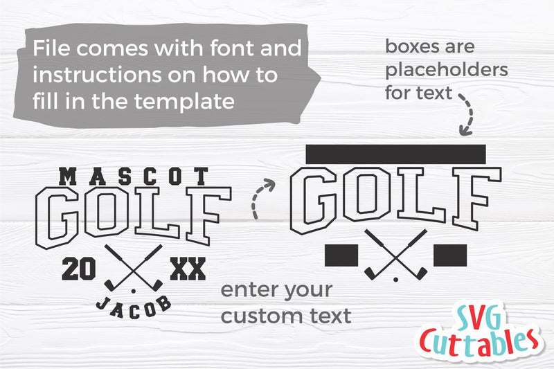 Golf SVG | Golf Template 001 | Shirt Design - So Fontsy