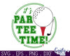 Golf Svg, Round Sports Sign Png, Par Tee Time - So Fontsy
