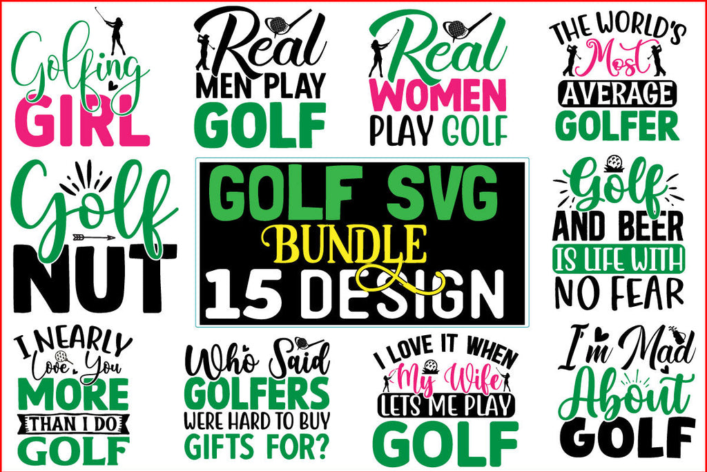 Golf tournament SVG Design Bundle - So Fontsy