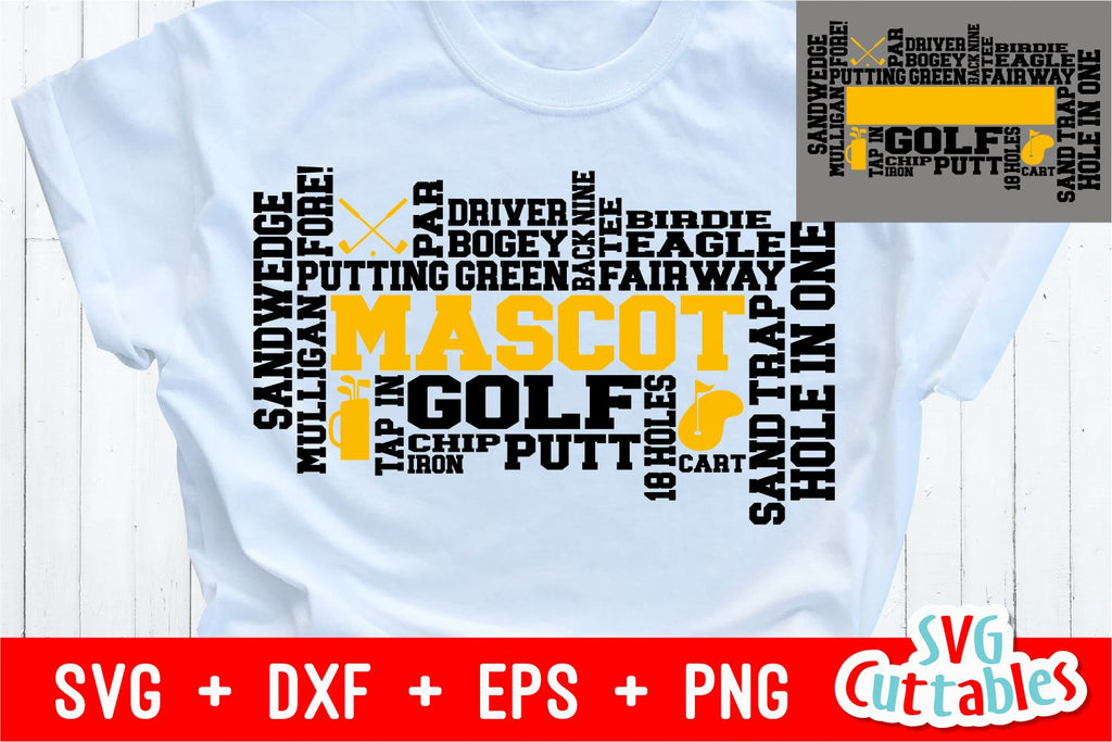 Golf Word Art - So Fontsy