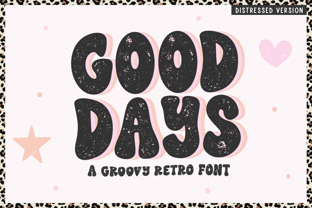Good Days Retro Font - Distressed Version - So Fontsy