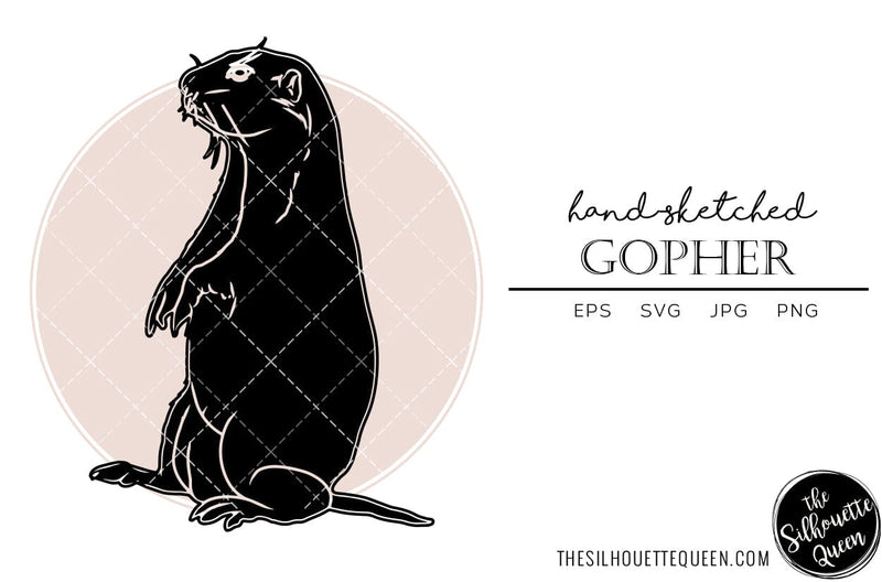 Gopher Sketch Vector - So Fontsy