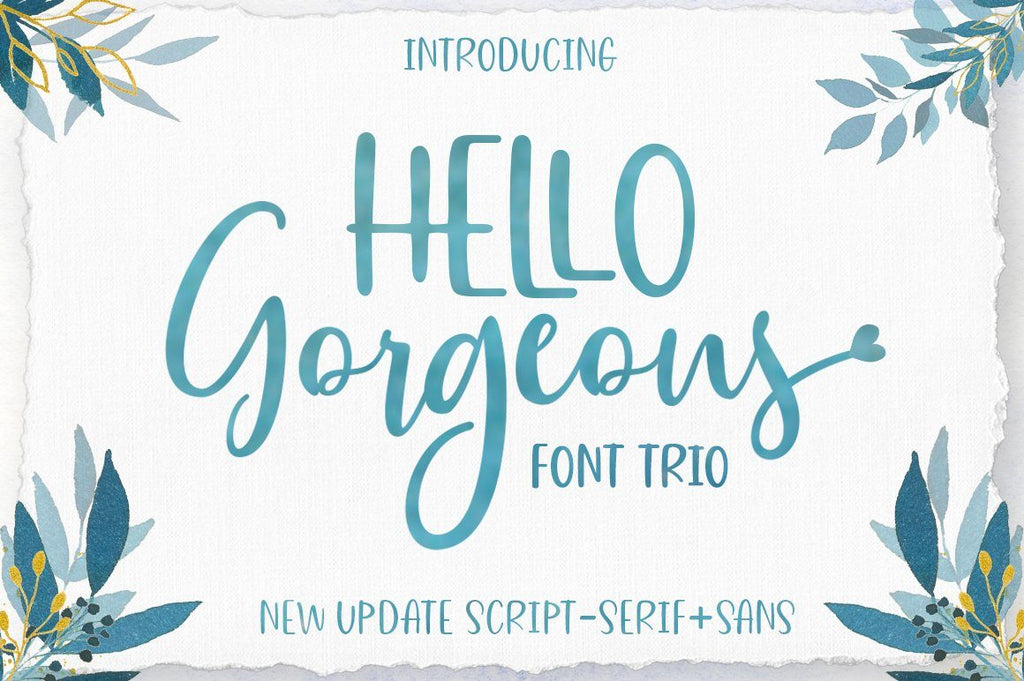 Gorgeous Script Font Trio - So Fontsy