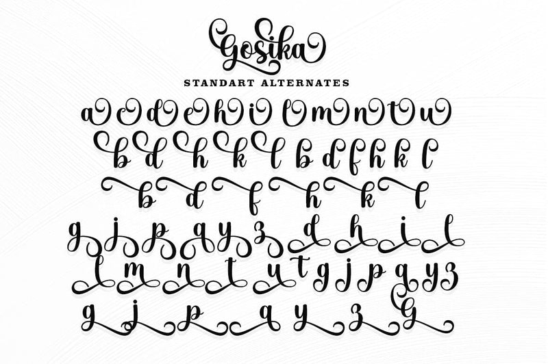 Gosika Script - So Fontsy