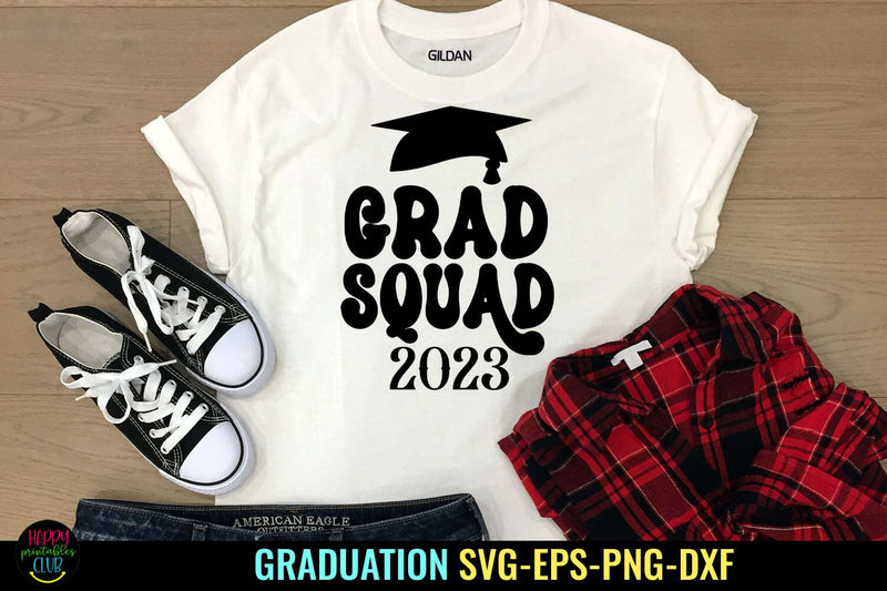 Grad Squad 2023 SVG I Graduation 2023 SVG PNG I Graduate SVG - So Fontsy
