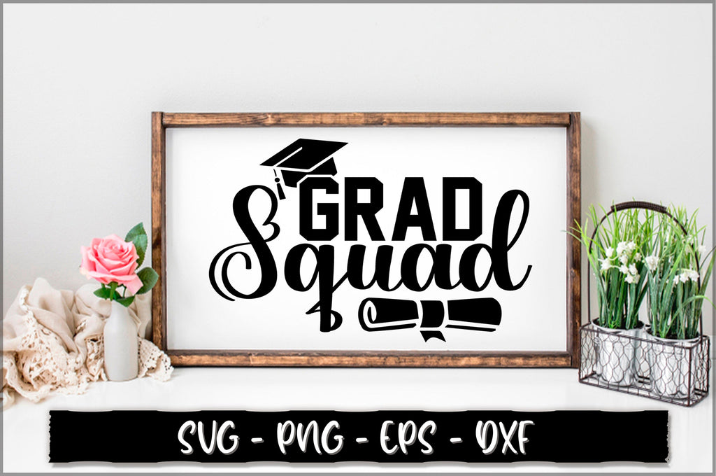 Grad squad SVG - So Fontsy