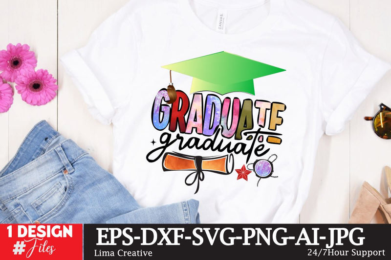 Graduate Sublimation PNG Design, Graduation SVG Design, Graduation T ...