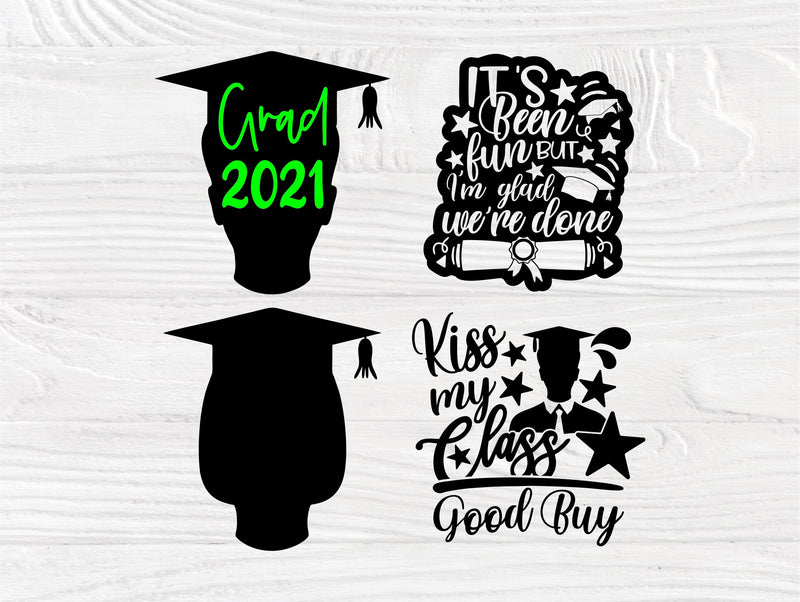 Graduate SVG Bundle, Class of 2021 Svg, Senior Svg - So Fontsy