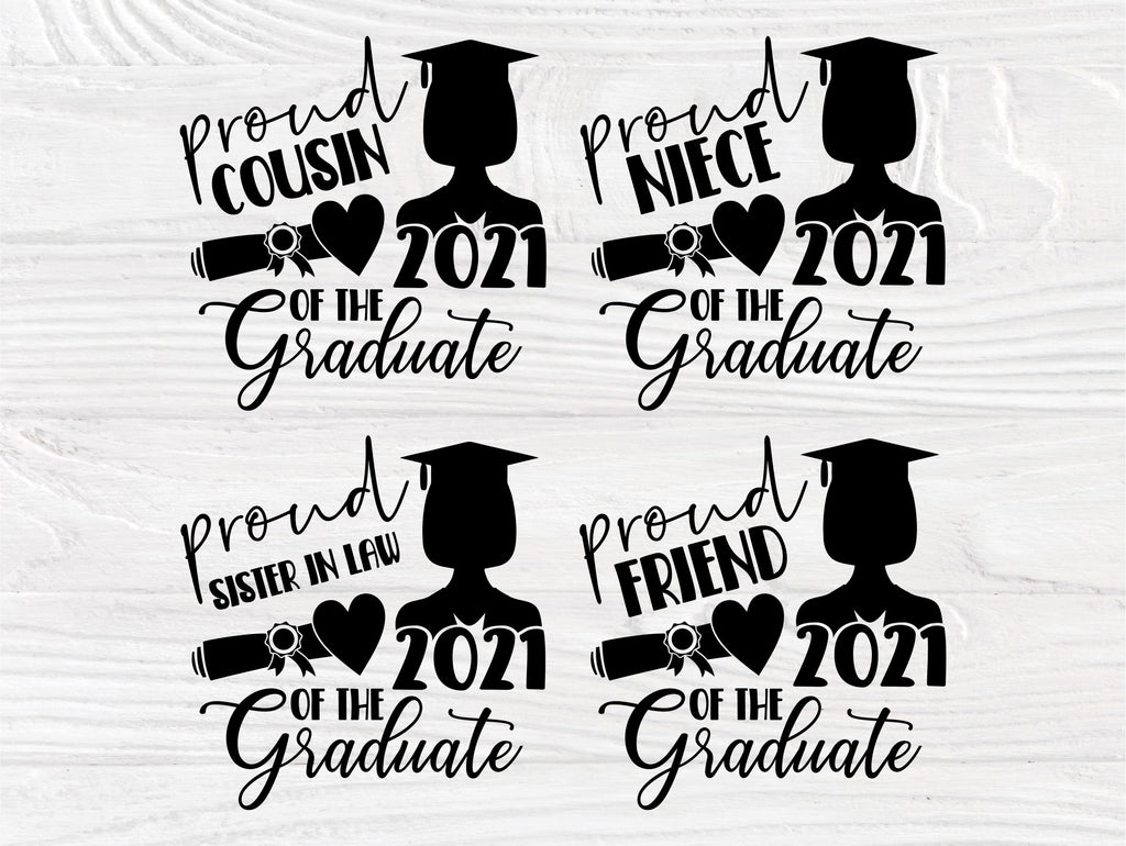 Graduation 2021 SVG Bundle, Class of 2021 Shirts, Graduate Svg - So Fontsy