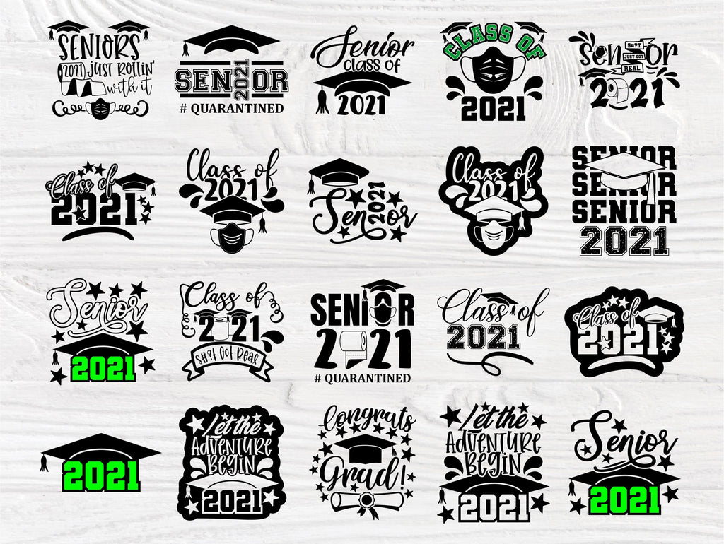 Graduation 2021 SVG, Class of 2021 Svg, Senior Svg - So Fontsy