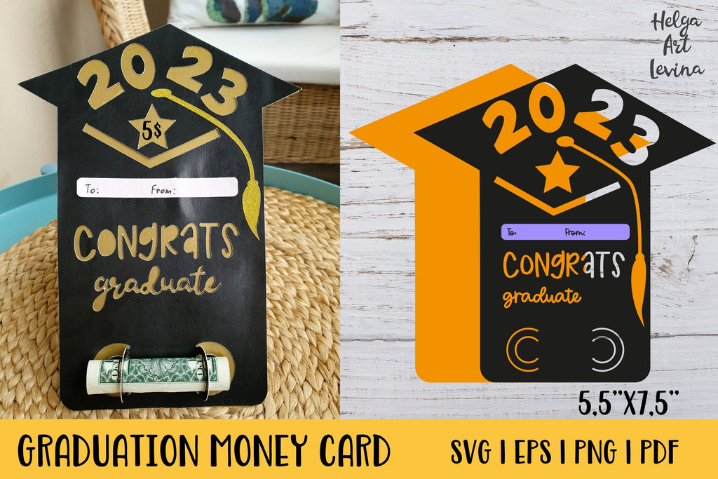 Graduation 2023 Money Card SVG - So Fontsy