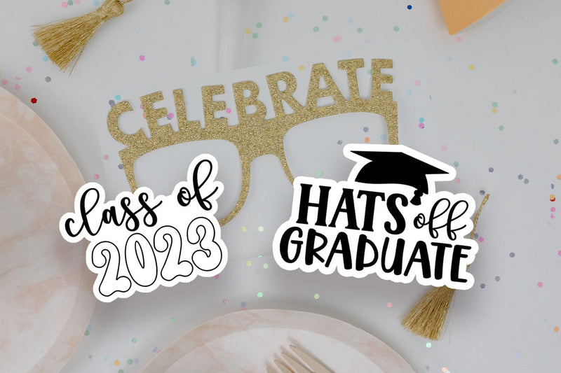 Graduation 2023 Stickers Bundle I Graduation Stickers - So Fontsy