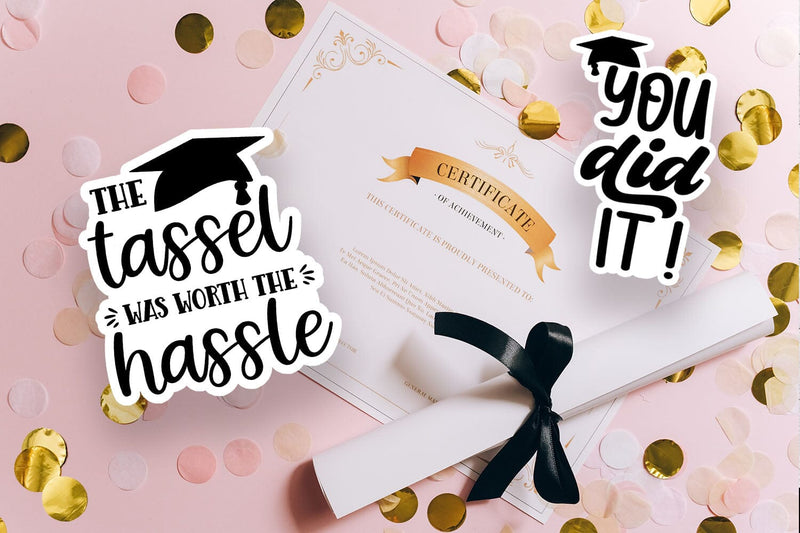 Graduation 2023 Stickers Bundle I Graduation Stickers - So Fontsy