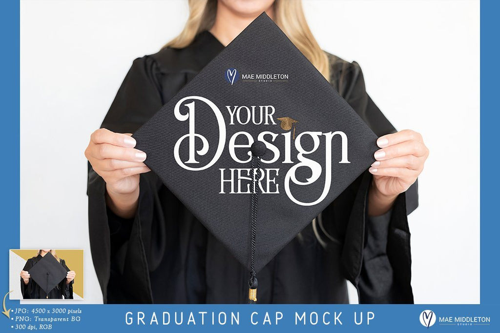 Graduation Cap Mockup | Styled Photo - So Fontsy