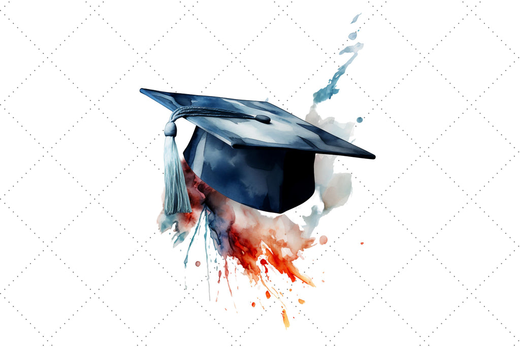 Graduation hat Sublimation Clipart Bundle, Sublimation, Graduation hat ...