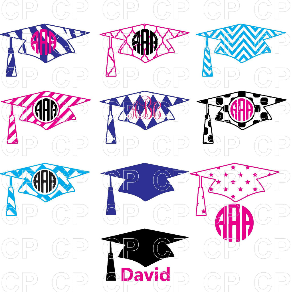 Graduation Hat SVG Bundle - So Fontsy