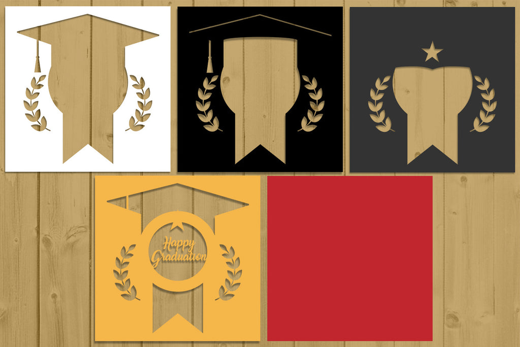 Graduation Layered Papercut 2 Svg Eps Ai Png Pdf - So Fontsy