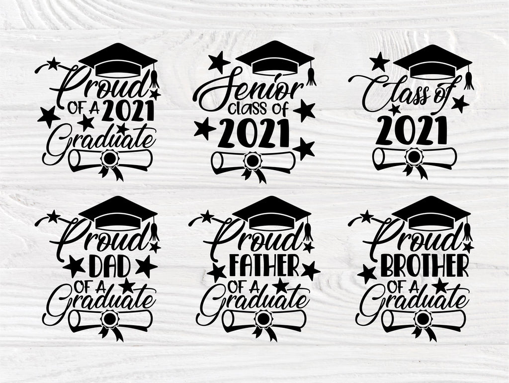 Graduation SVG Bundle, Class of 2021 Svg, Graduate - So Fontsy