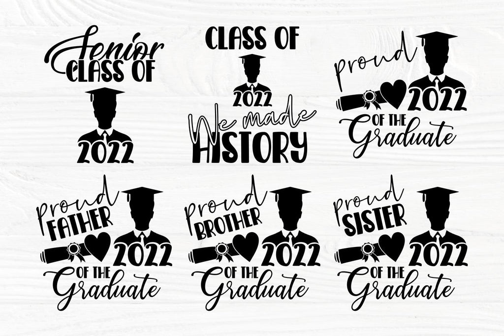Graduation SVG Bundle, Class of 2022, Graduate Svg - So Fontsy