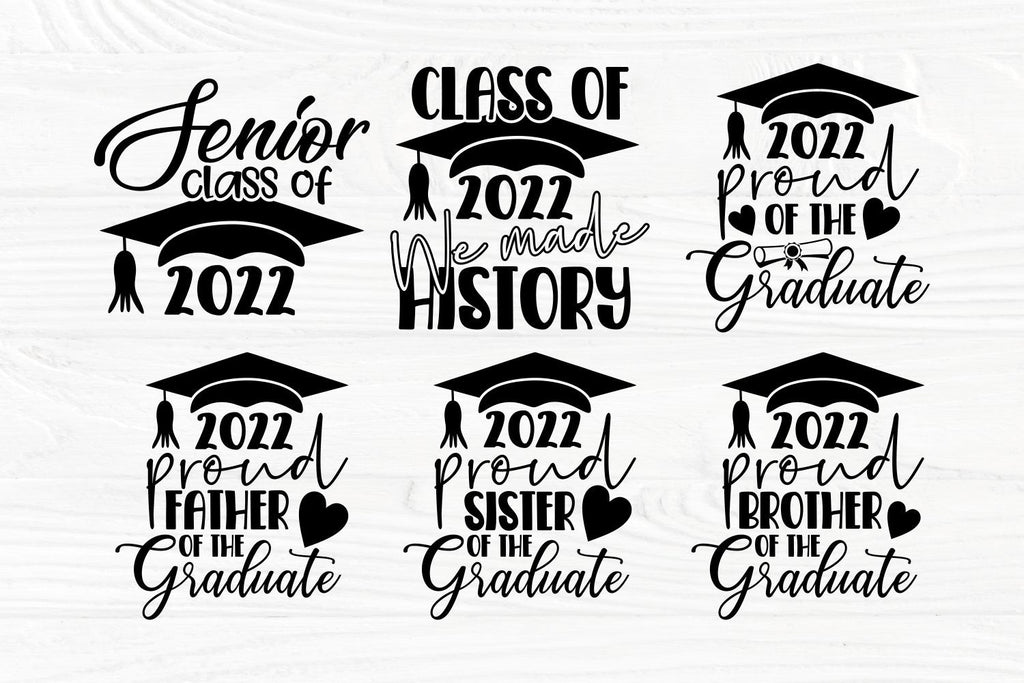 Graduation SVG Bundle, Senior Class of 2022 Svg - So Fontsy