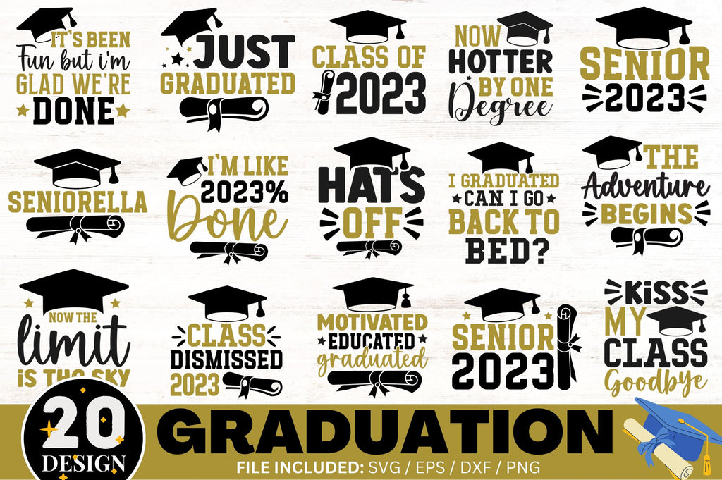 Graduation SVG Bundle - So Fontsy