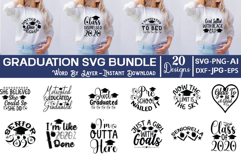Graduation SVG Bundle - So Fontsy