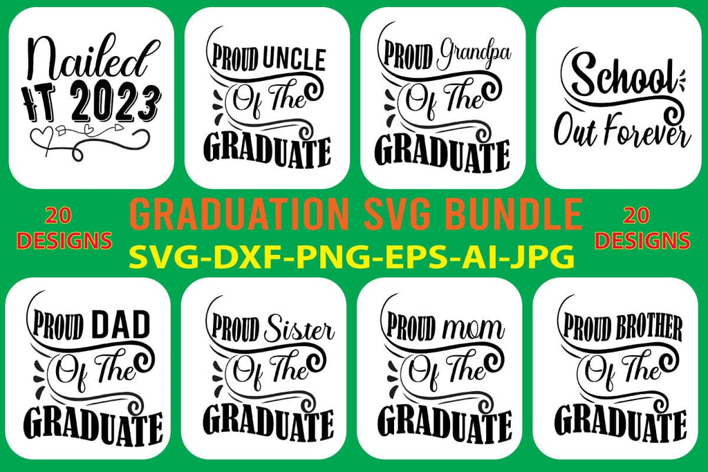 Graduation SVG Bundle - So Fontsy