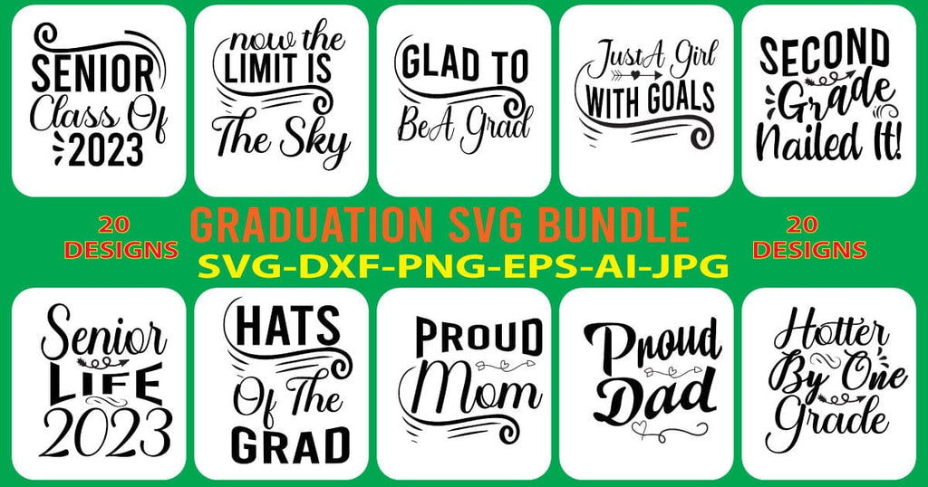 Graduation SVG Bundle - So Fontsy