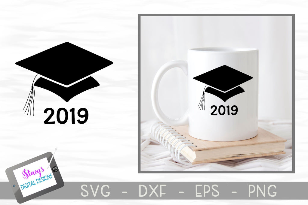Graduation SVG - Class of 2019 - Graduation Cap - So Fontsy
