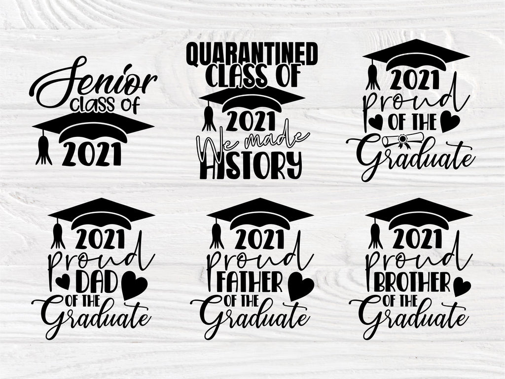Graduation SVG Cut File, Graduate 2021, Senior Svg - So Fontsy