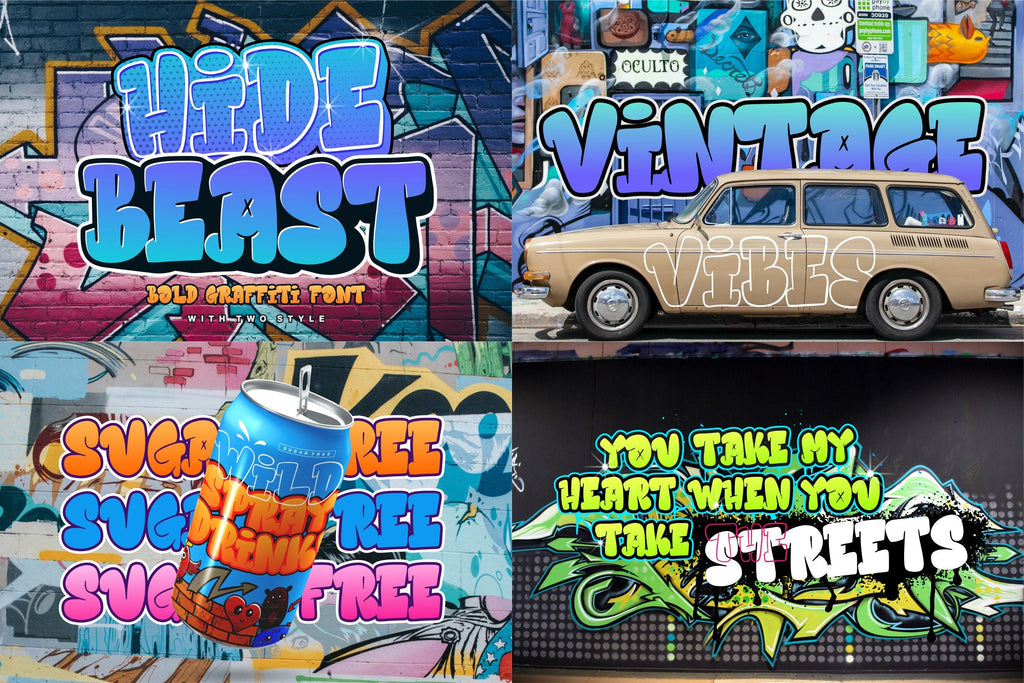 Graffiti Font Bundle Vol I - So Fontsy