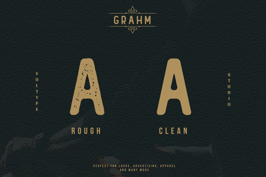 Grahm Vintage Rough Font - So Fontsy