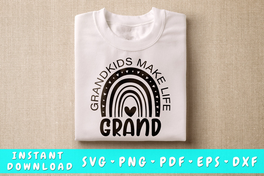 Grandkids Make Life Grand SVG - So Fontsy