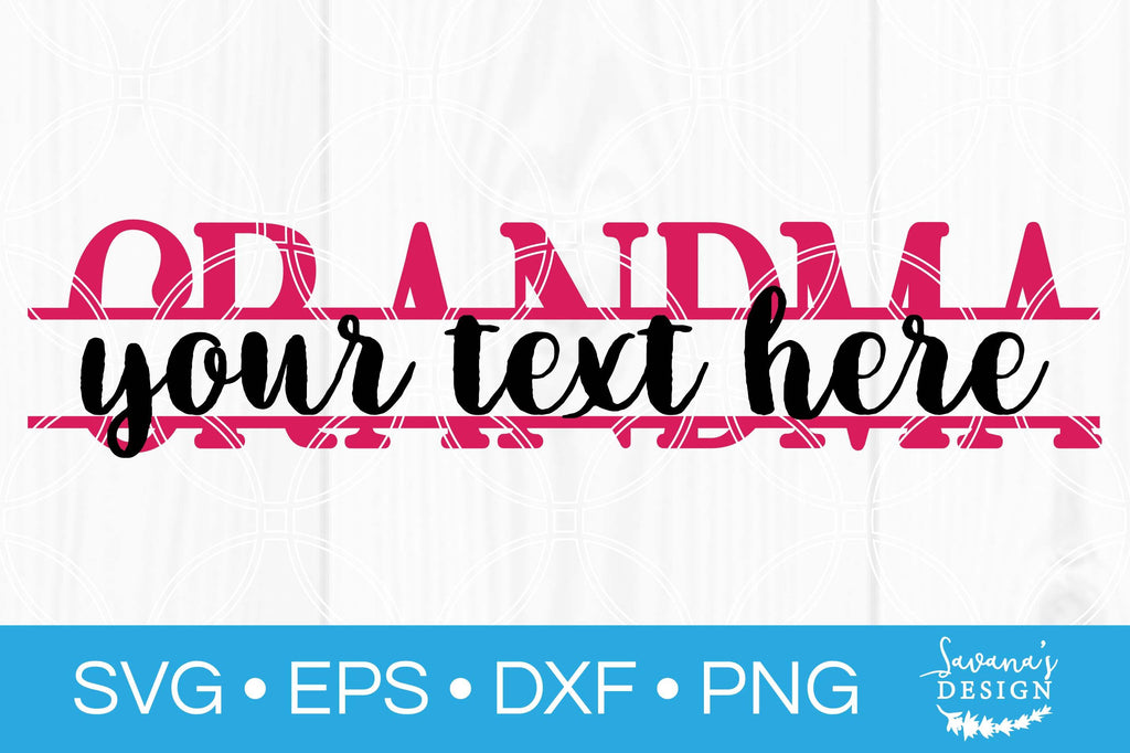 Grandma Split Monogram SVG - So Fontsy