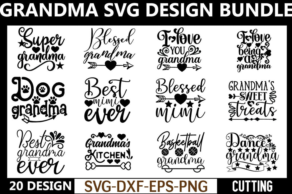 grandma svg bundle - So Fontsy
