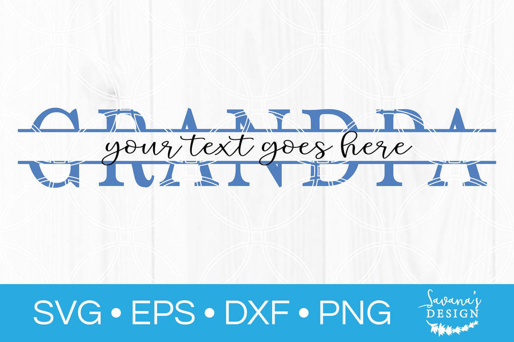 Grandpa Split Monogram SVG - So Fontsy