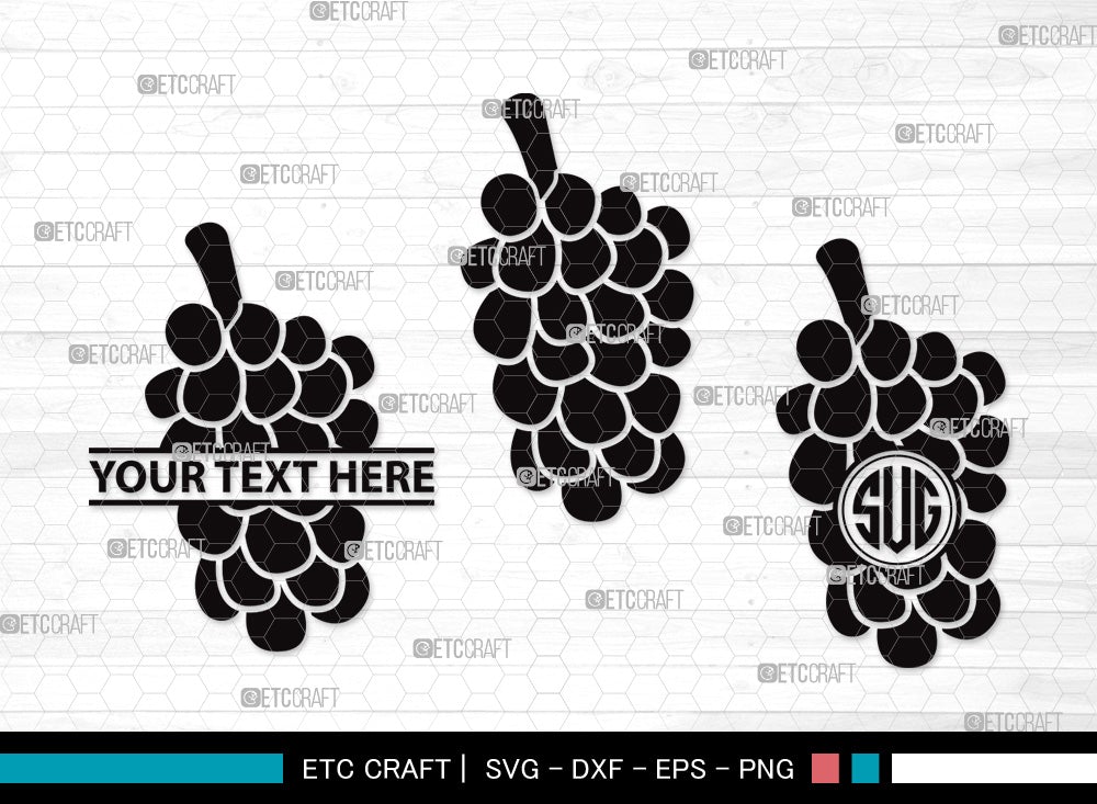 Grapes Monogram SVG | Grape Svg | Grape Vine Svg | Grapevine Svg ...