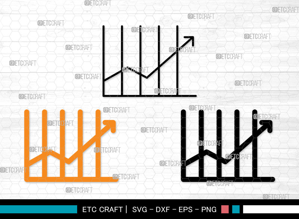 Graph Icons Monogram, Graph Svg, Stock Market Svg, Graphs, Statistics ...