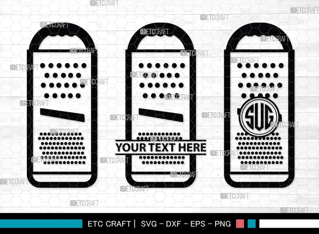Grater Monogram, Grater Silhouette, Grater SVG, Cheese Grater Svg ...