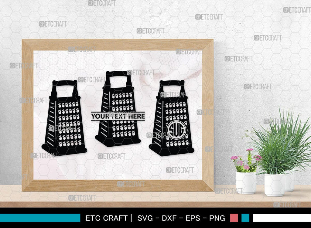 Grater Monogram, Grater Silhouette, Grater SVG, Cheese Grater Svg ...