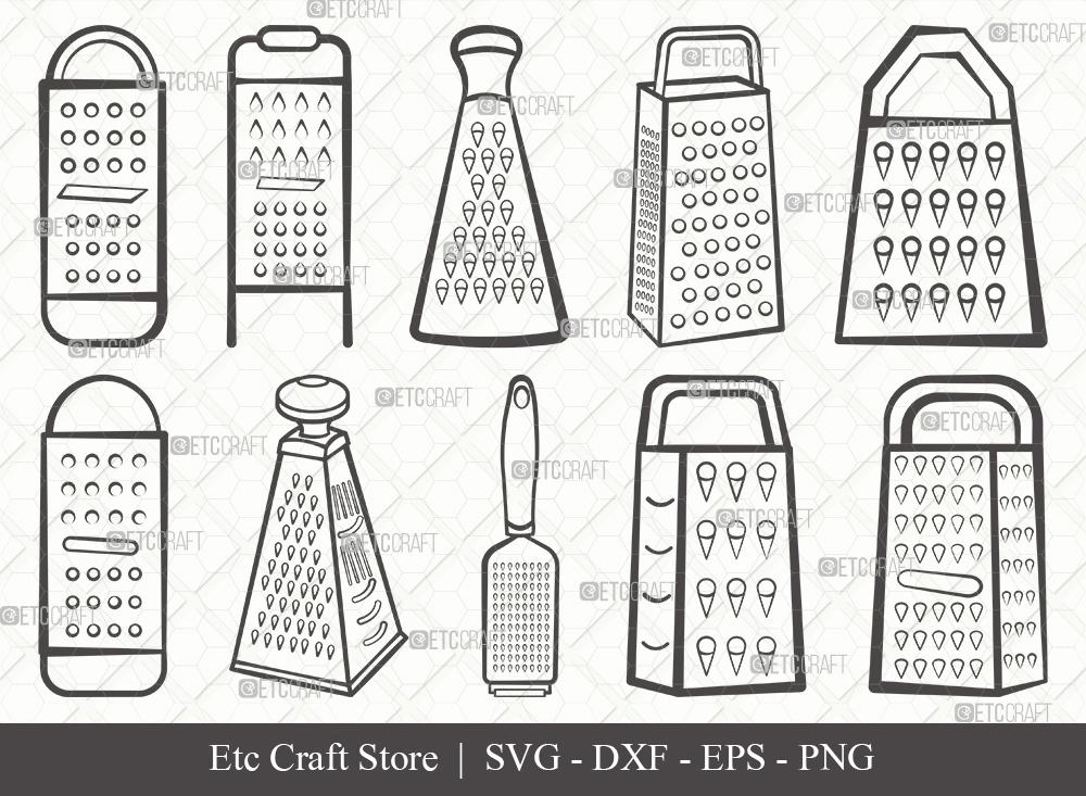 Grater Outline SVG Cut File | Kitchen Svg | Cooking Svg | Cheese Grater ...