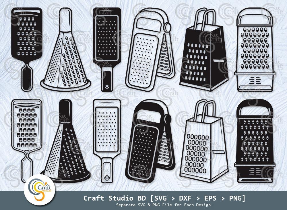 Grater Silhouette, Kitchen Utensils Svg, Cooking Svg, Cheese Grater Svg ...