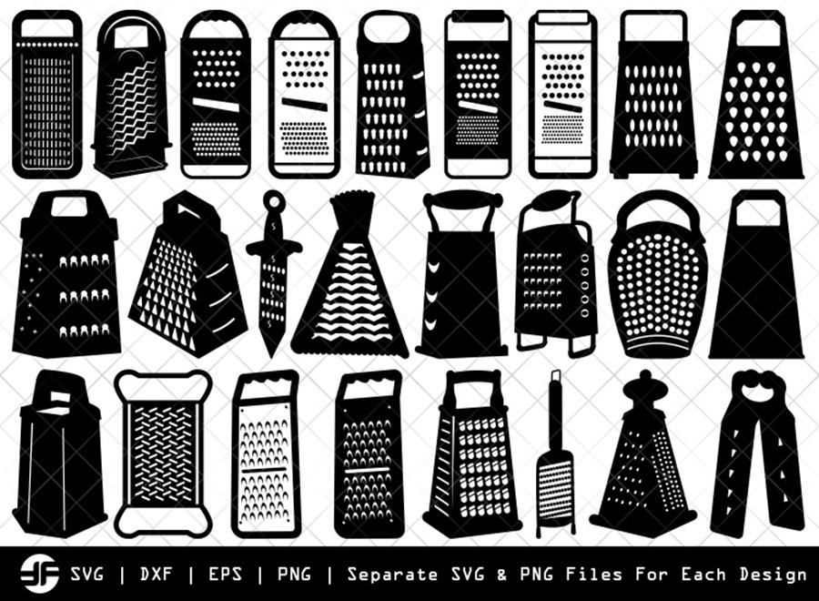 Grater SVG | Cooking SVG | Silhouette Bundle | SVG Cut File - So Fontsy