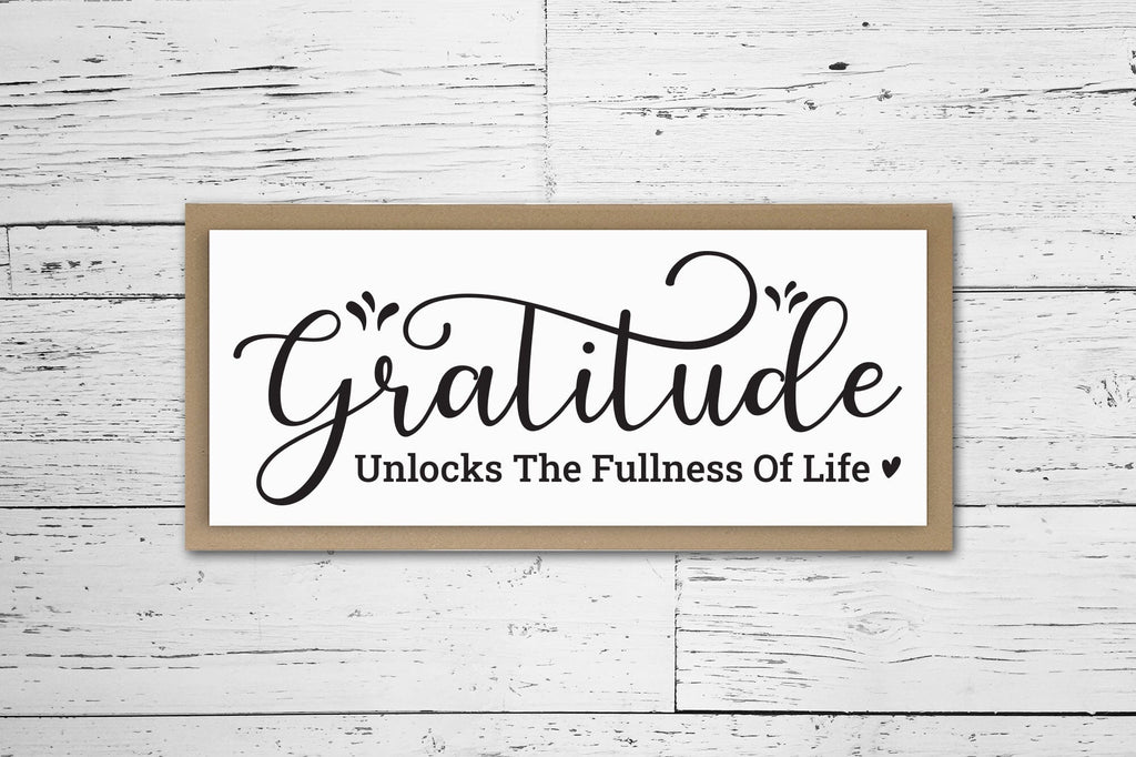 Gratitude Unlocks the Fullness of Life, Thanksgiving SVG - So Fontsy