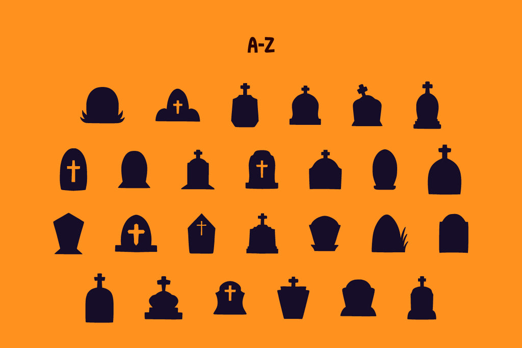 Gravestone - Dingbat Font - So Fontsy