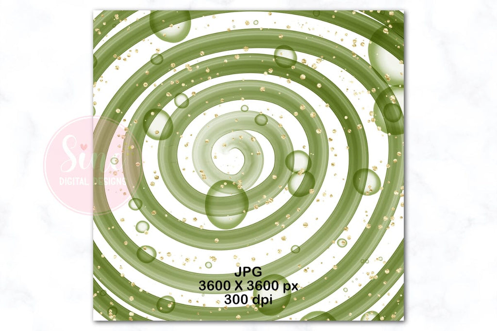 Green Ink Glitter Digital Papers Backgrounds Set - So Fontsy